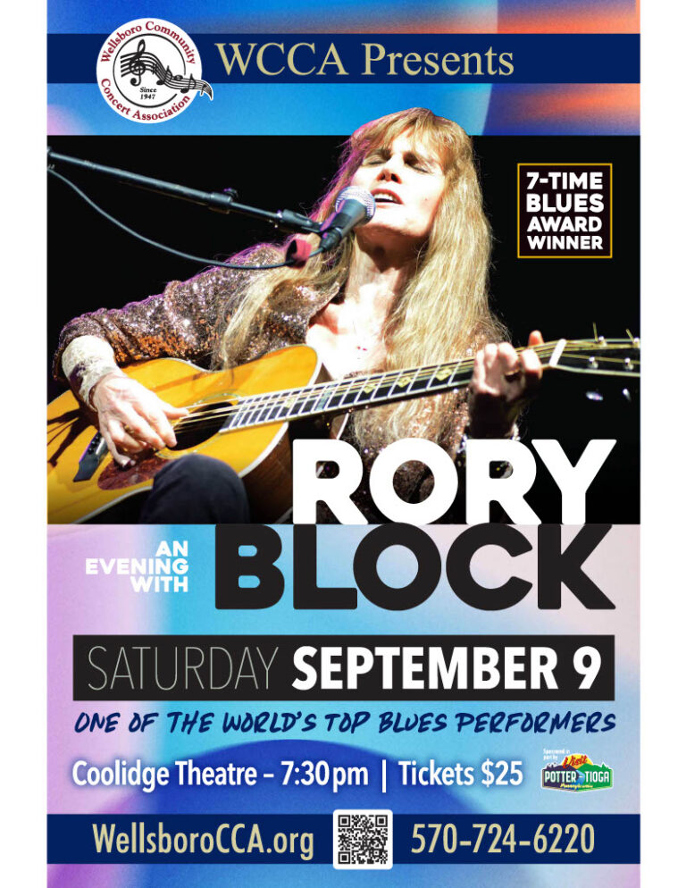Wellsboro Community Concert Association presents Rory Block | Visit ...